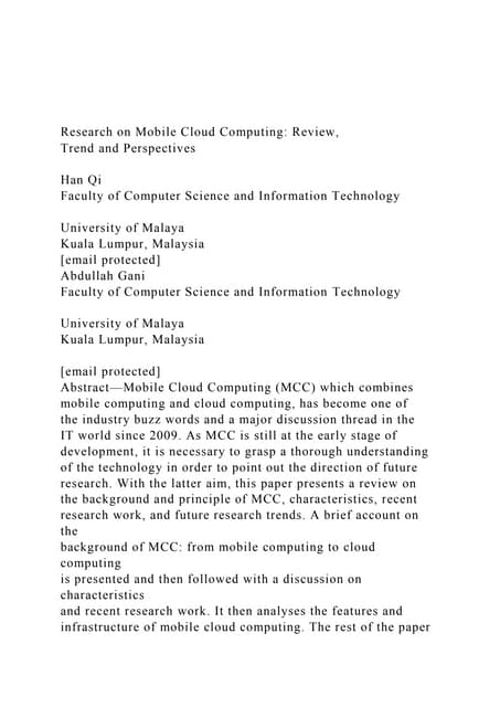 Mobile Cloud Computing Pptx