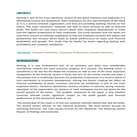 Research paper On old & new banks in Bangladesh. | DOCX