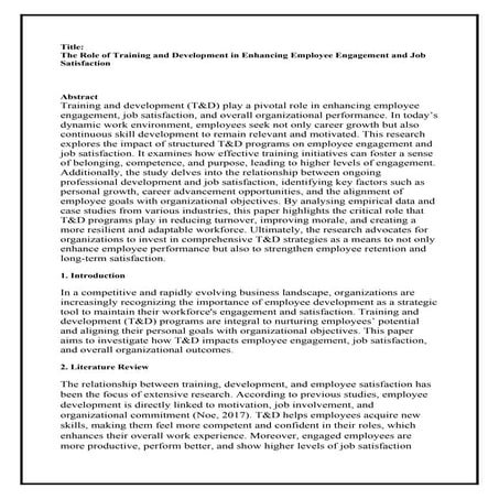 Human Resource Management(Research Paper | PDF