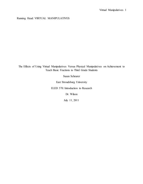 Manipulatives | PPTX | Model Toys | Hobbies & Interests