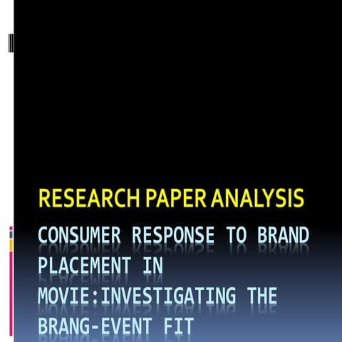 Research paper analysis | PPT