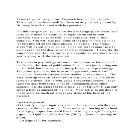 Research paper assignment Research beyond the textbookThis proj.docx