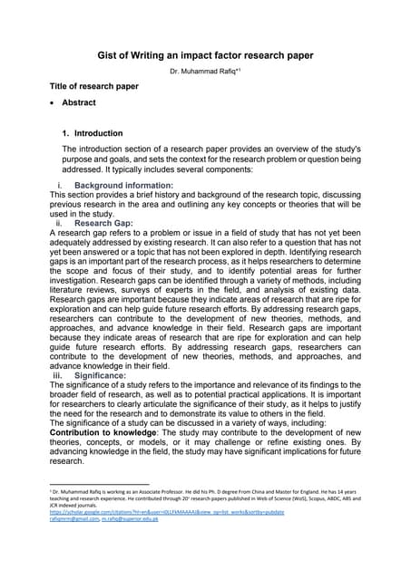 Research Introduction | PPTX | Education