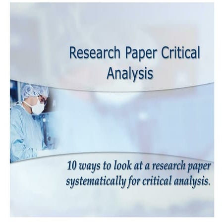 Research Paper Critical Analysis | PDF