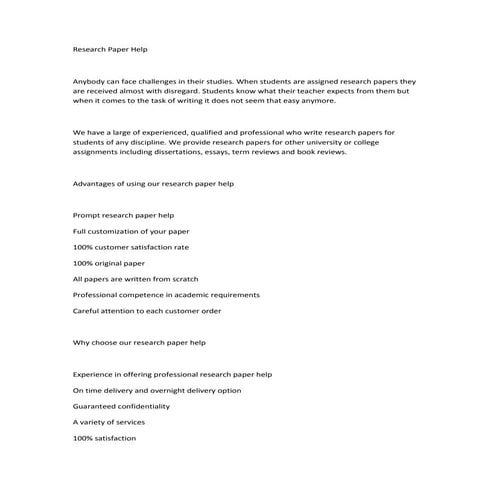 Research paper help | PDF