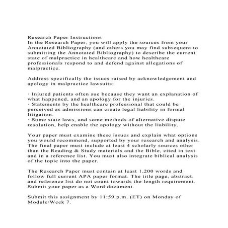 Research Paper InstructionsIn the Research Paper, you will app.docx
