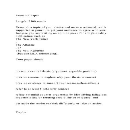 Research PaperLength 2500 words Research a topic of your ch.docx