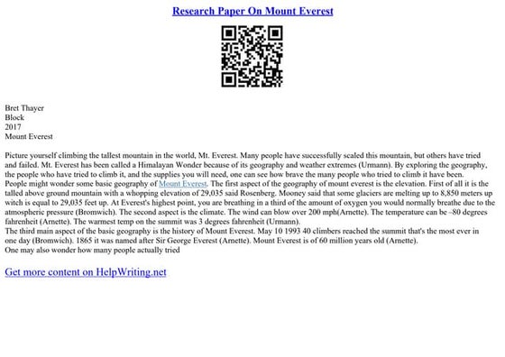 List of the World’s Highest Peak - Mount Everest | PDF