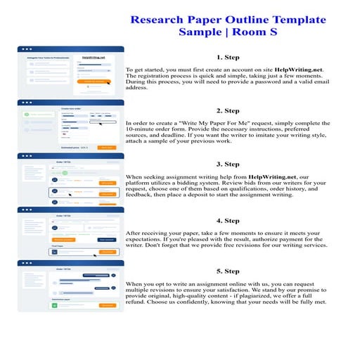 Research Paper Outline Template Sample Room S | PDF