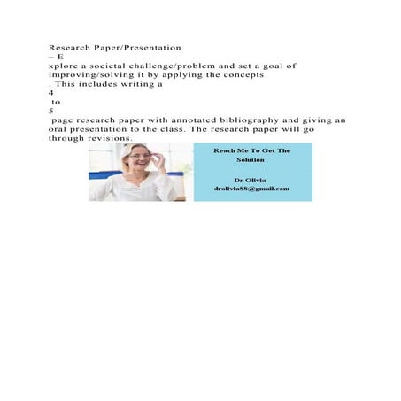 Research PaperPresentation – Explore a societal challengeprobl.docx