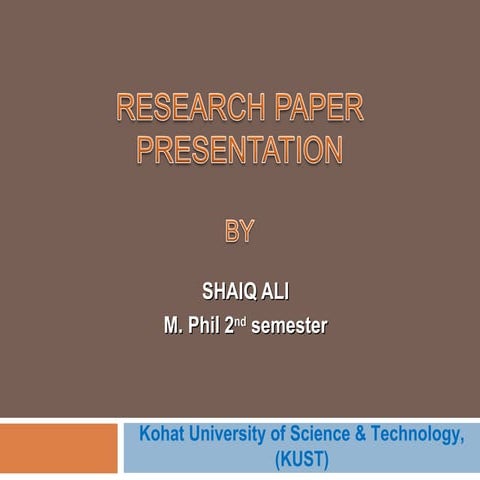Research paper presentation shaiq | PPT | Indoor Environmental Quality ...