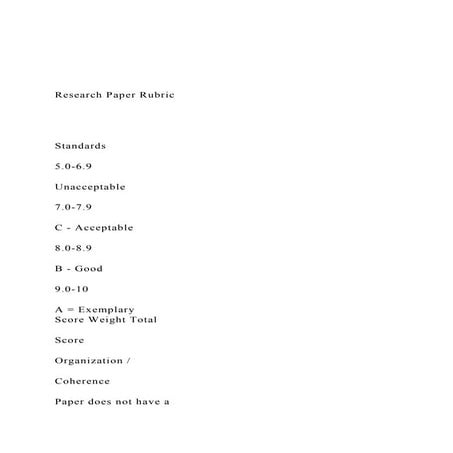 Research Paper Rubric Standards 5.0-6.9 U.docx