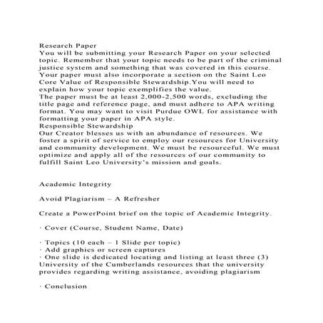 Research PaperYou will be submitting your Research Paper on your.docx