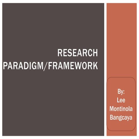 Chapter 6-THEORETICAL & CONCEPTUAL FRAMEWORK | PPT