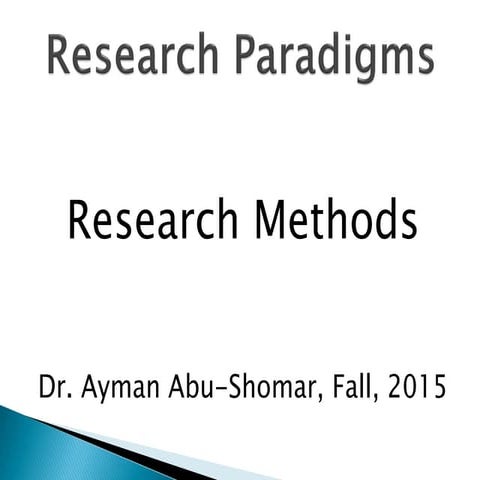 Research paradigms | PPTX