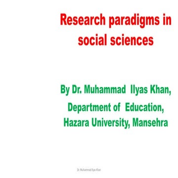 Research paradigms in social sciences | PPTX