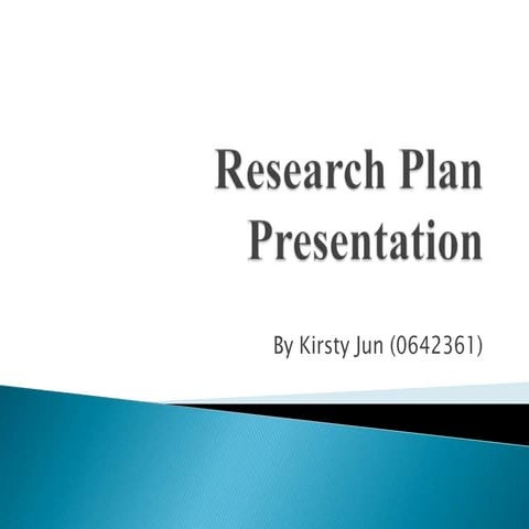 Research Plan | PPTX
