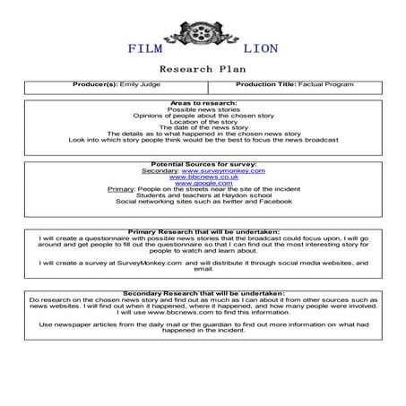 Research plan | DOCX