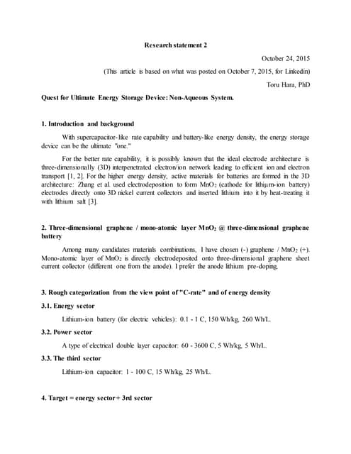 Nano-materials for Anodes in Lithium ion Battery - An introduction part 1 | PPT