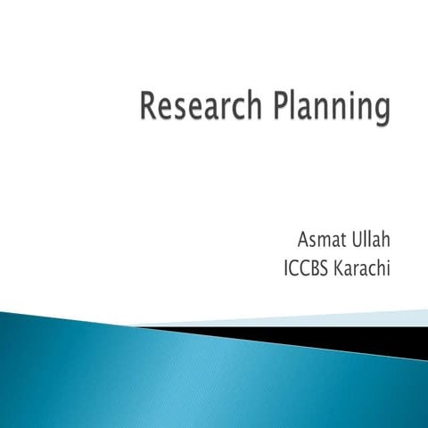 Research planning | PPTX