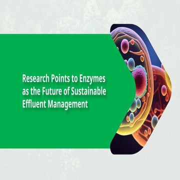 Enzyme technology shaping future wastewater treatment | PPTX