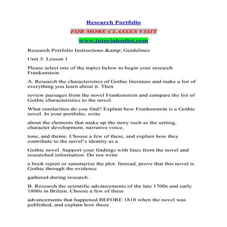 RESEARCH PORTFOLIO / TUTORIALOUTLET DOT COM | PDF