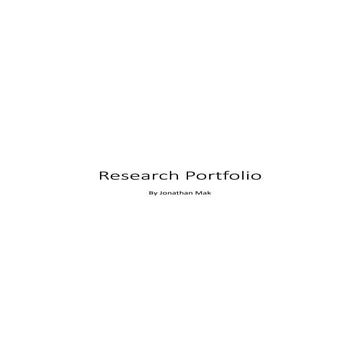 Research portfolio | PDF