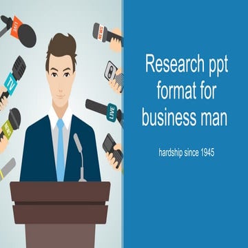 Research ppt format for business man and also for beginners in business ...