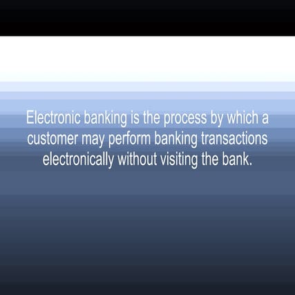 Research presentation-Ebanking | PPT