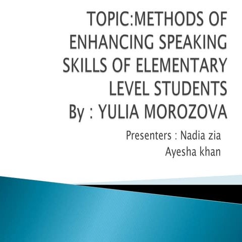 Research presentation | PPT