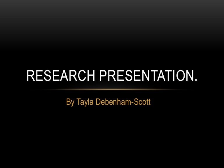 Research Presentation
