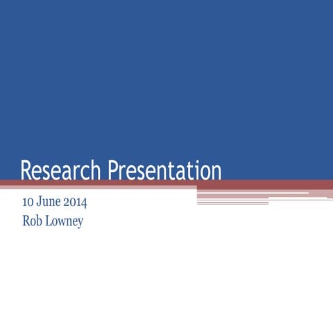 Research Presentation | PPTX