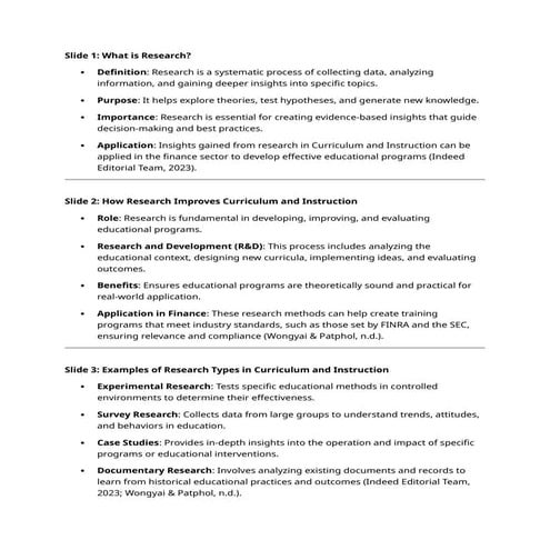 Educational Research and Development. | PPTX