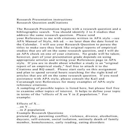 Research Presentation instructions Research Question andCitation.docx