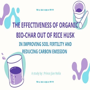 The effectiveness of Organic Bio-Char Out of Rice Husk.pptx