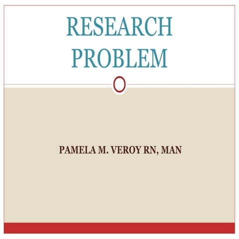 Research problem | PPT | Educational Assessment | Education