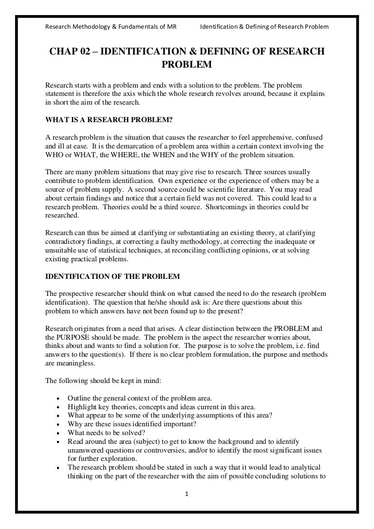 Research Problem research-problem