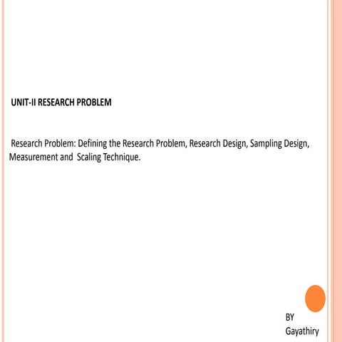 Research problem | PPT