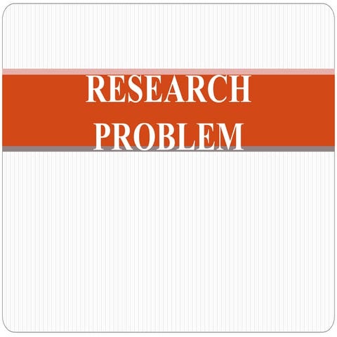 Research problem | PPSX