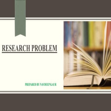 Sources of research problem | PPTX
