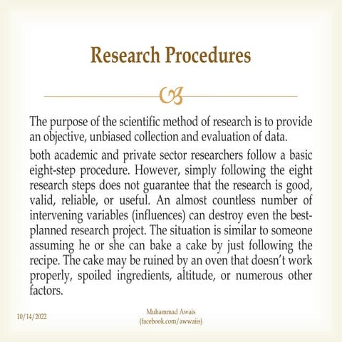 Research Procedures - Steps of Research - Mass Media Research.pptx