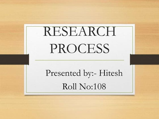 Research process | PPT