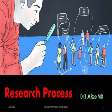 Research Process by Dr.T.V.Rao MD | PPTX