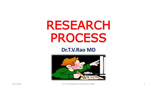 Writing of Research protocol