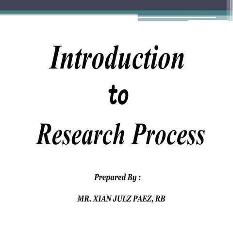 What is research, proponents of research, importance of research | PPTX