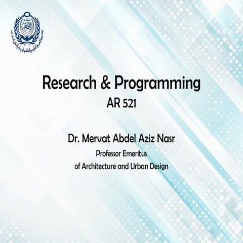 Research & Programming .................... | PPT