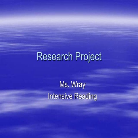 Research Project | PPT