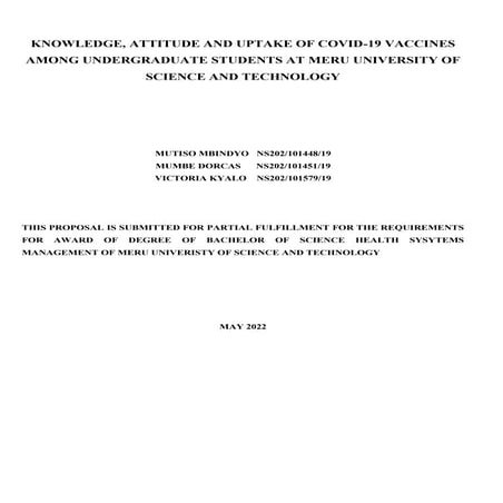 RESEARCH PROJECT AMONG UNDERGRADUATE STUDENTS | DOCX