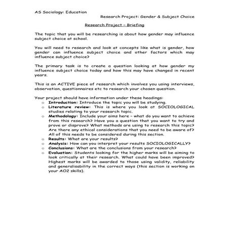 Research project education | DOC