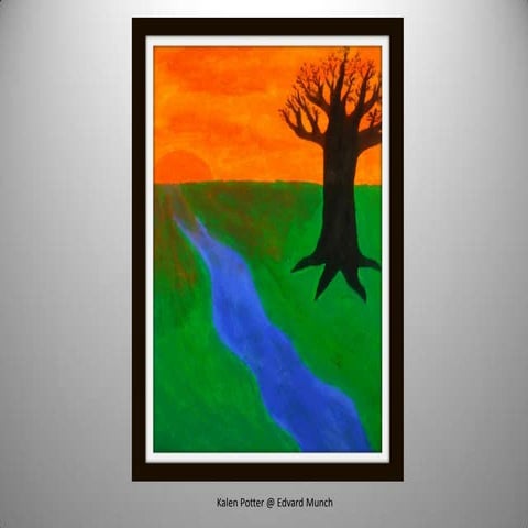 Student Paintings - In the Style of Researched Artists | PPT